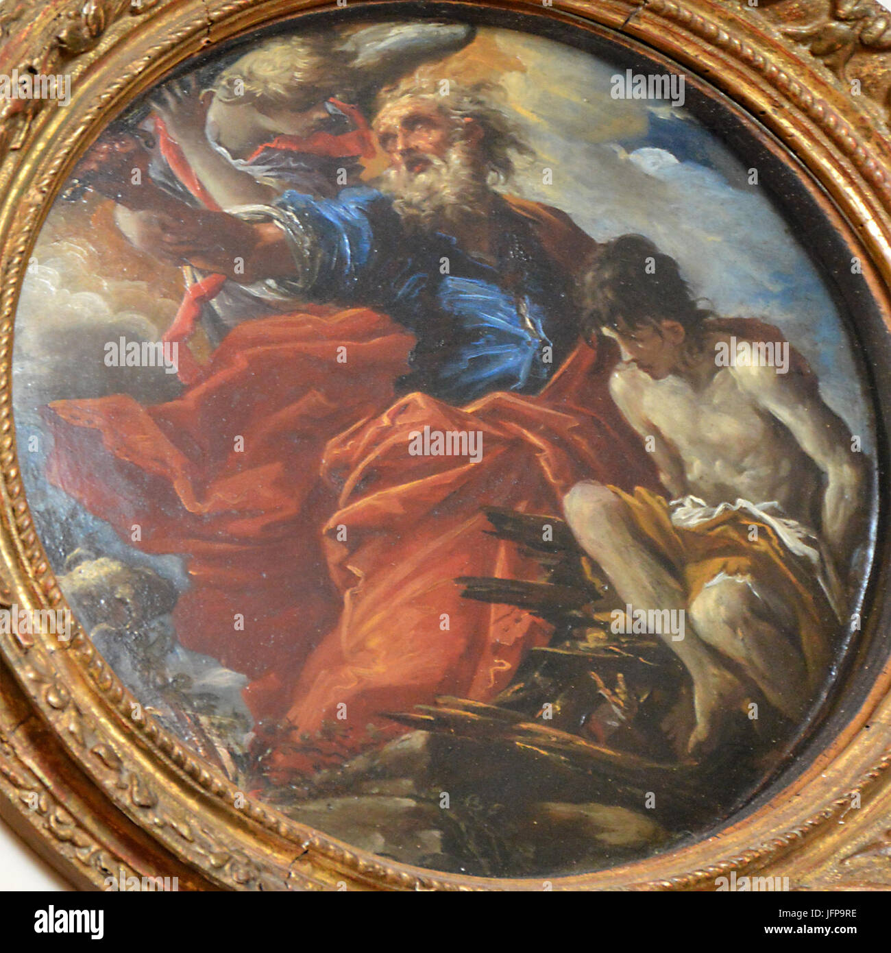 Abraham s'apprơAAtant à sacrifier Isaac - Giovanni Antonio Burrini ...