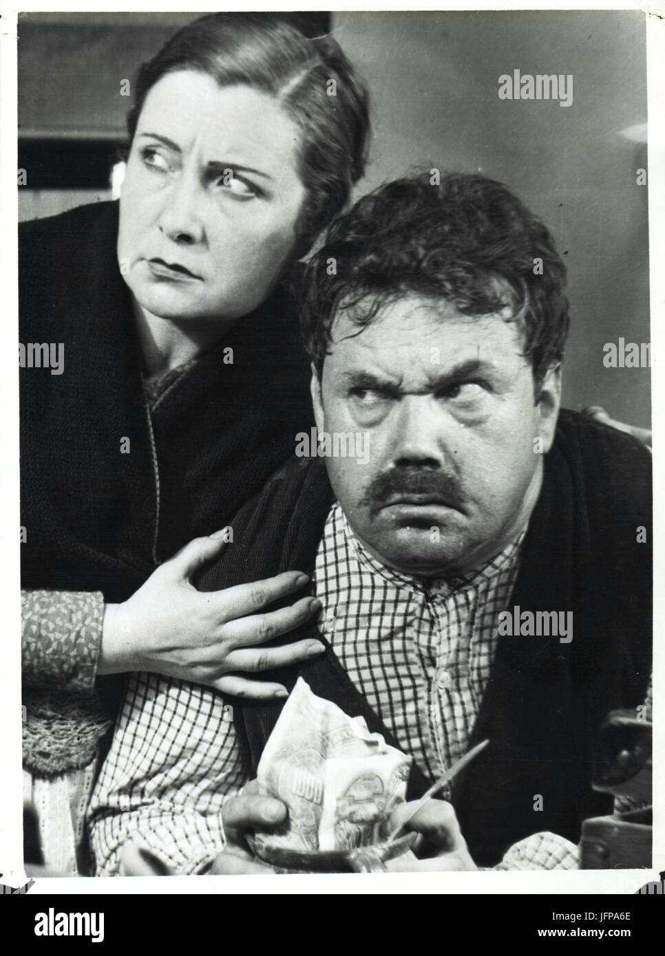 Actress Assumpció Casals and Juan de Landa in Al margen de la ley film ... Actress Assumpció Casals and Juan de Landa in Al margen de la ley film ...