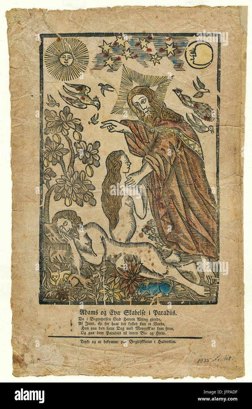 Adams og Evơ3A6 Skabelse i Paradiis object84 Stock Photo - Alamy