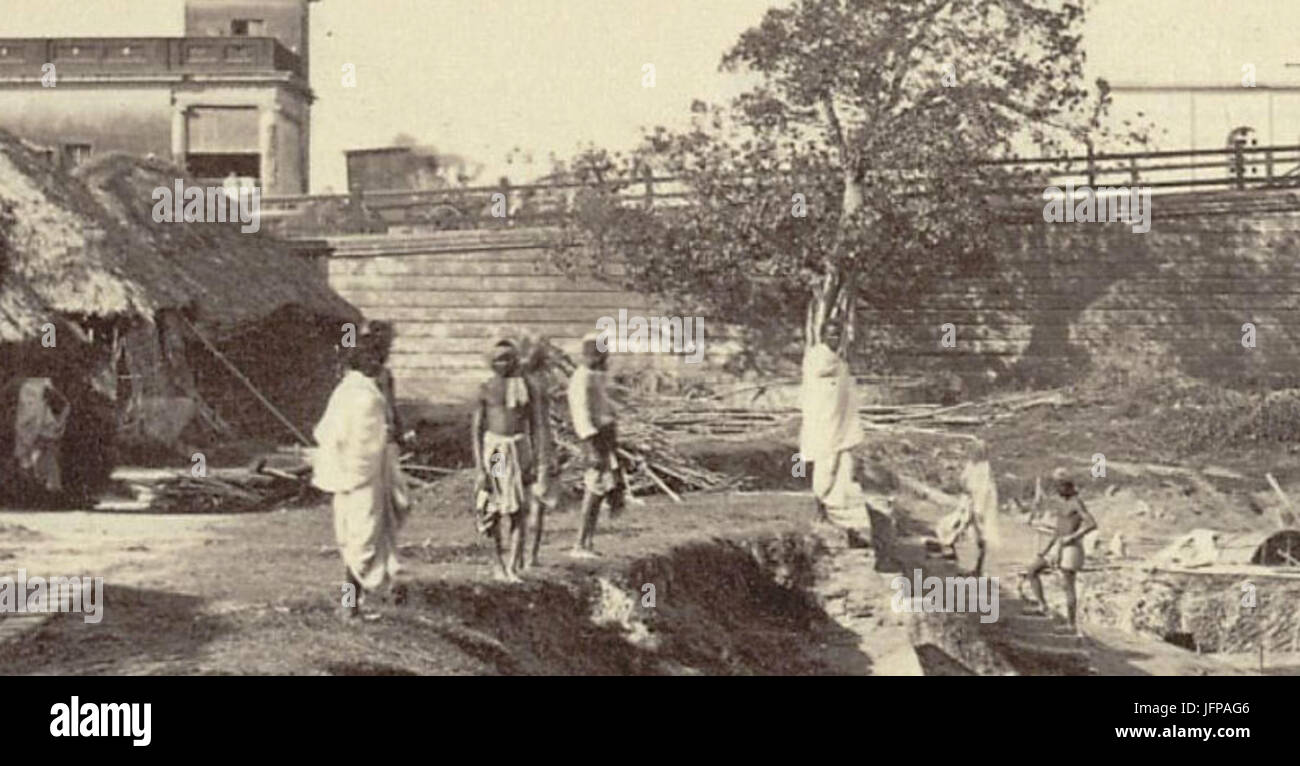Adi Ganga or Tolly s Nullah Kalighat in 1865 280629 Stock Photo - Alamy