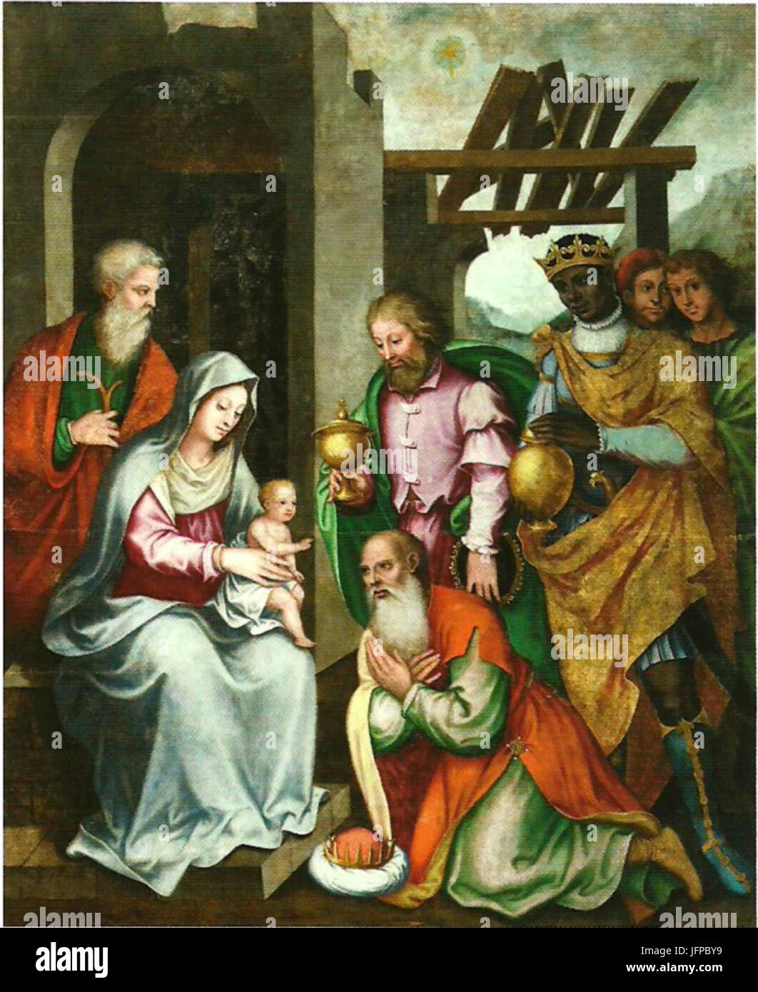 Adoración de los Magos (Jerónimo Cósida Stock Photo - Alamy
