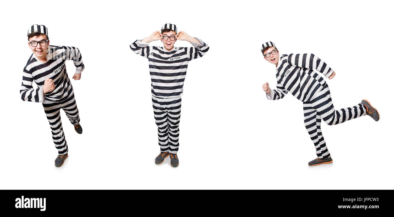 Funny prison inmate in concept Stock Photo - Alamy