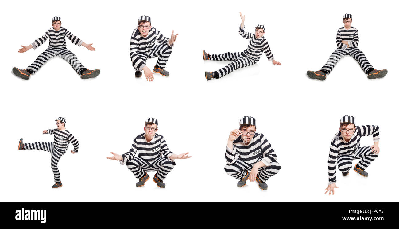 Funny prison inmate in concept Stock Photo - Alamy