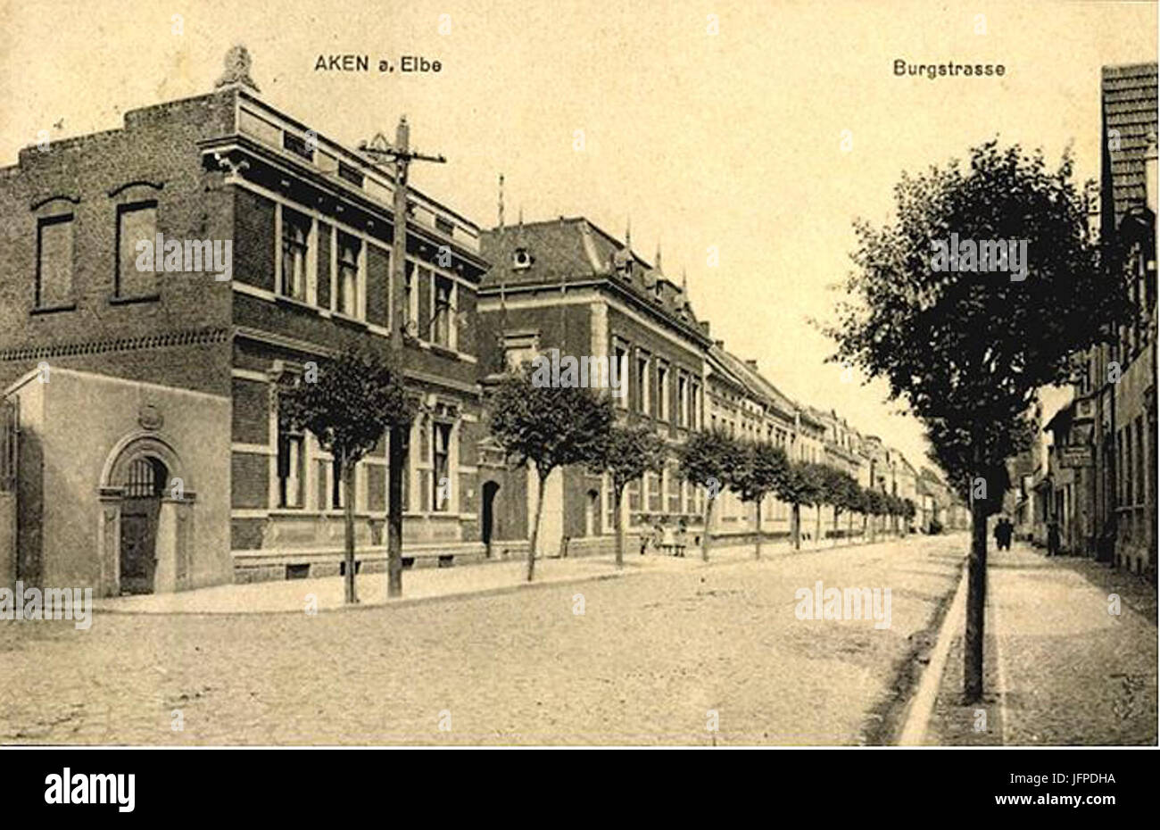 Aken 28Elbe29 1915 Stock Photo - Alamy