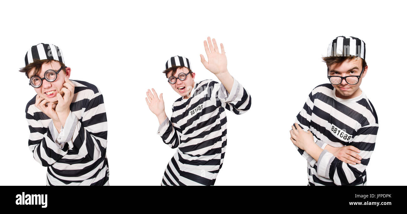 Funny prison inmate in concept Stock Photo - Alamy