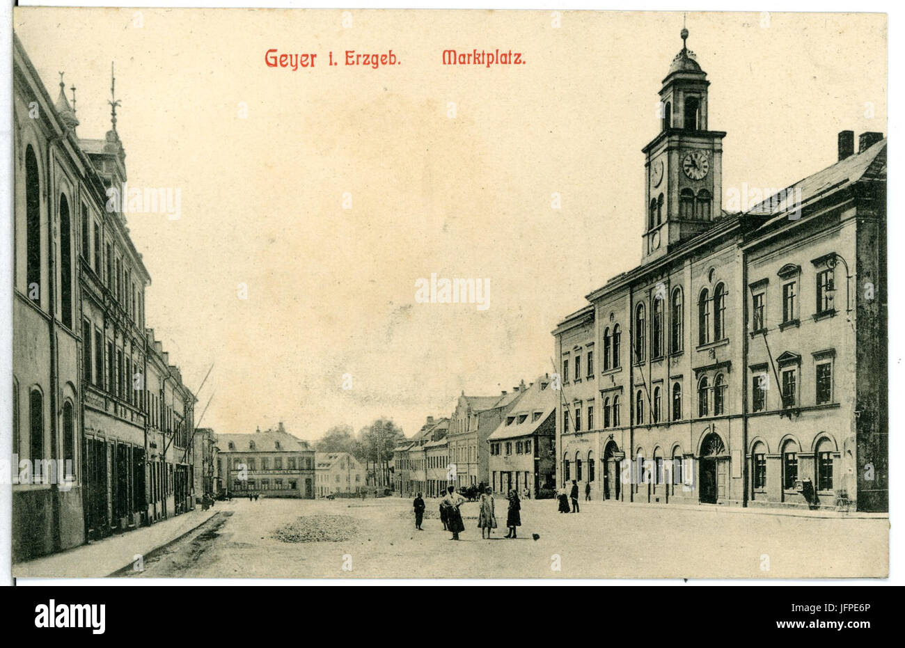 11119-Geyer-1910-Marktplatz-Brück & Sohn Kunstverlag Stock Photo - Alamy