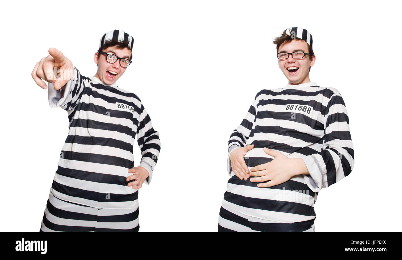 Funny prison inmate in concept Stock Photo - Alamy