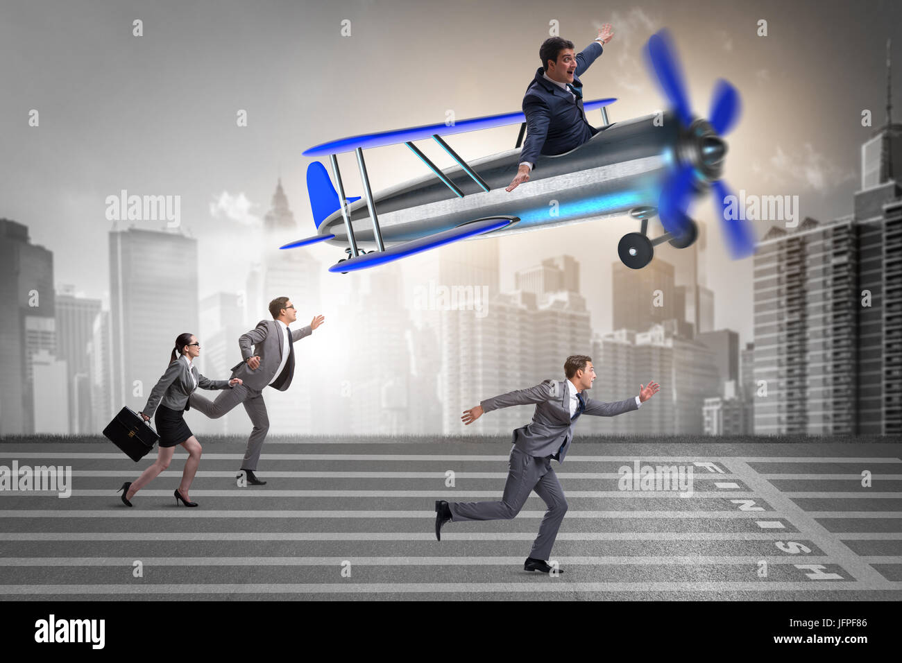 Catching plane hi-res stock photography and images - Alamy