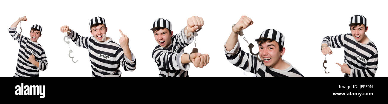 Funny prison inmate in concept Stock Photo - Alamy
