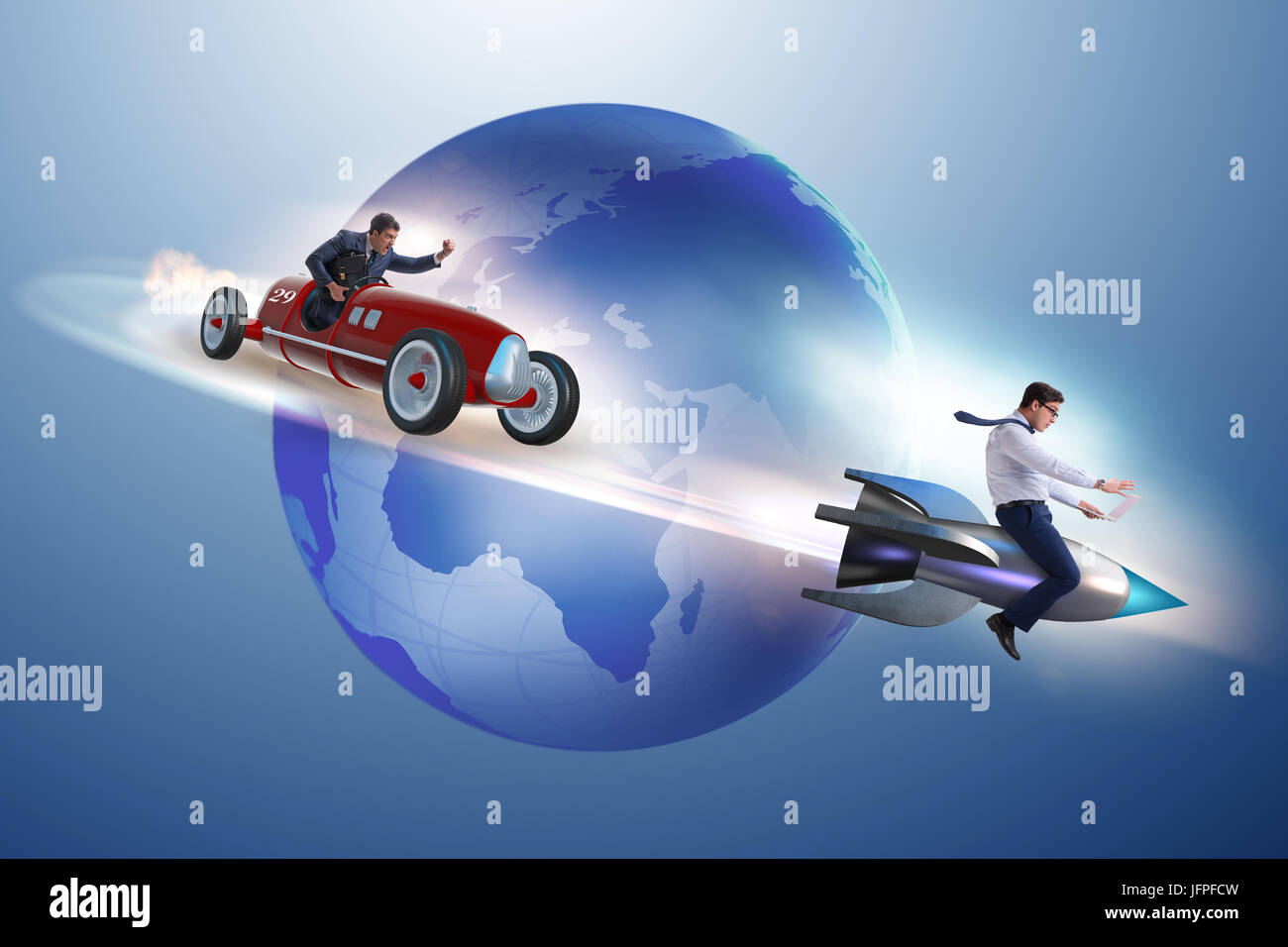 Competition concept with business people competing Stock Photo - Alamy