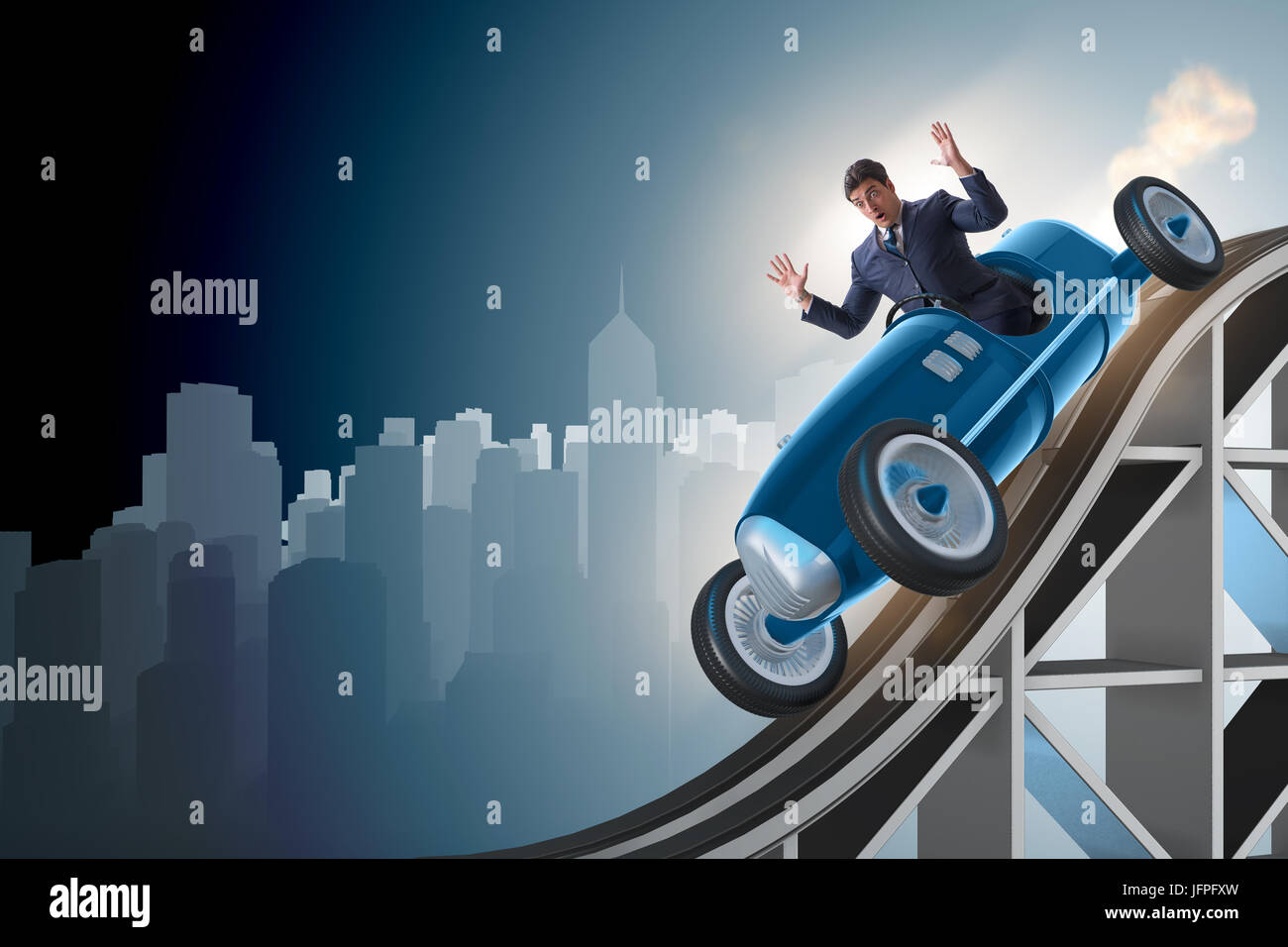 Racing roller coaster hi-res stock photography and images - Alamy