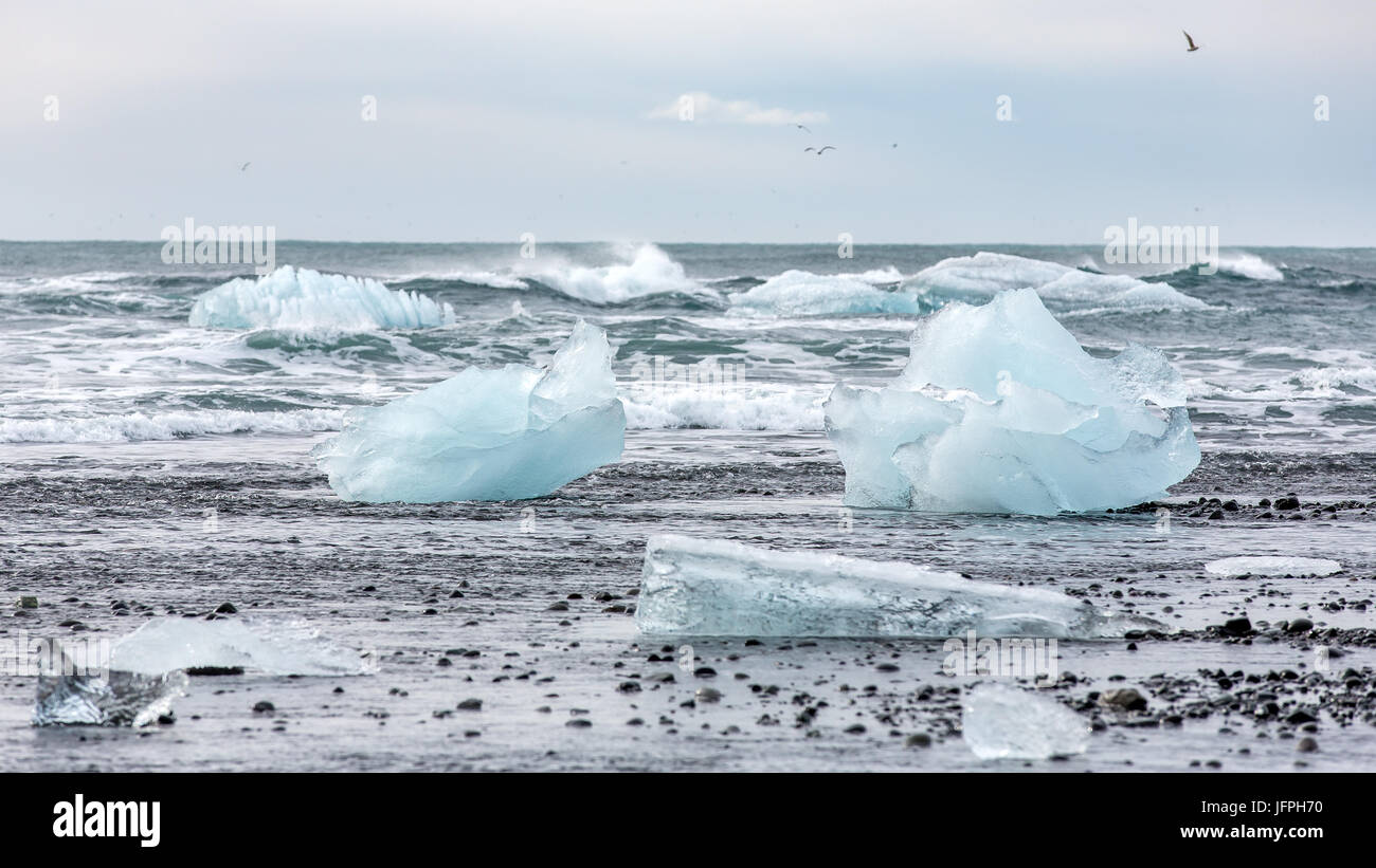 The ice beach in Iceland Stock Photo - Alamy