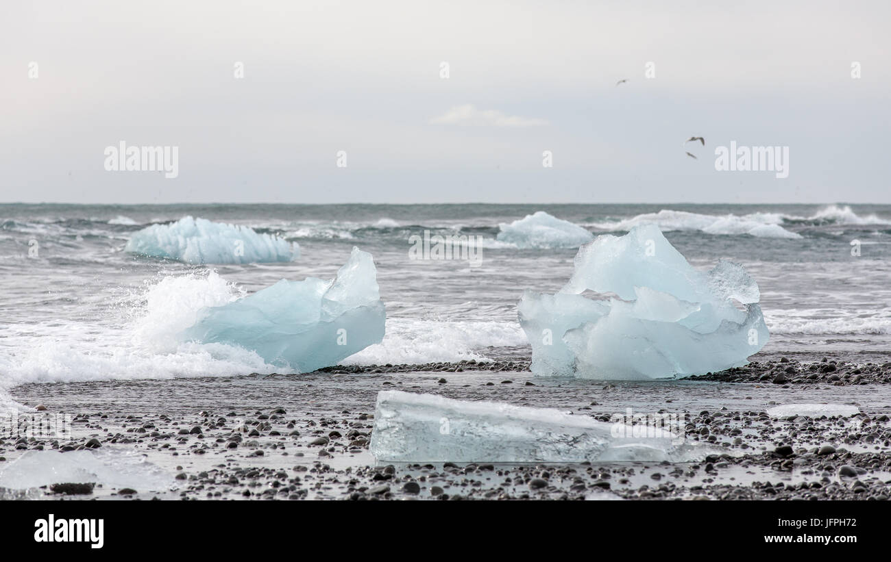 The ice beach in Iceland Stock Photo - Alamy