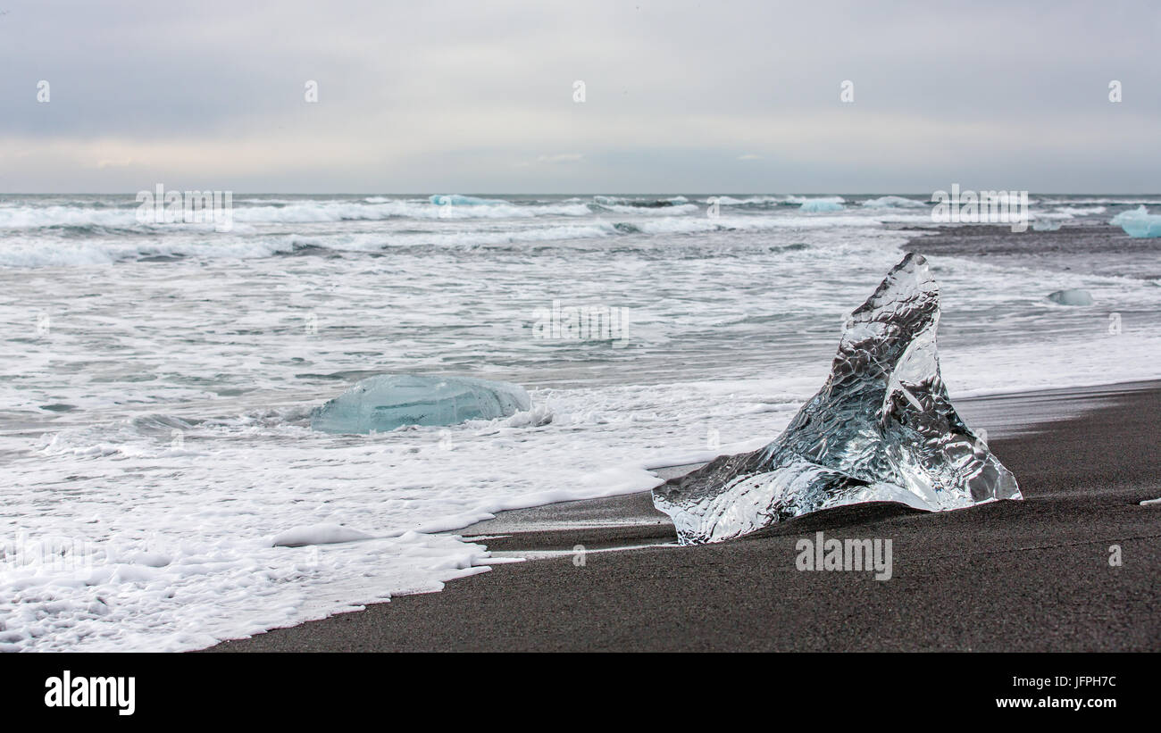The ice beach in Iceland Stock Photo - Alamy