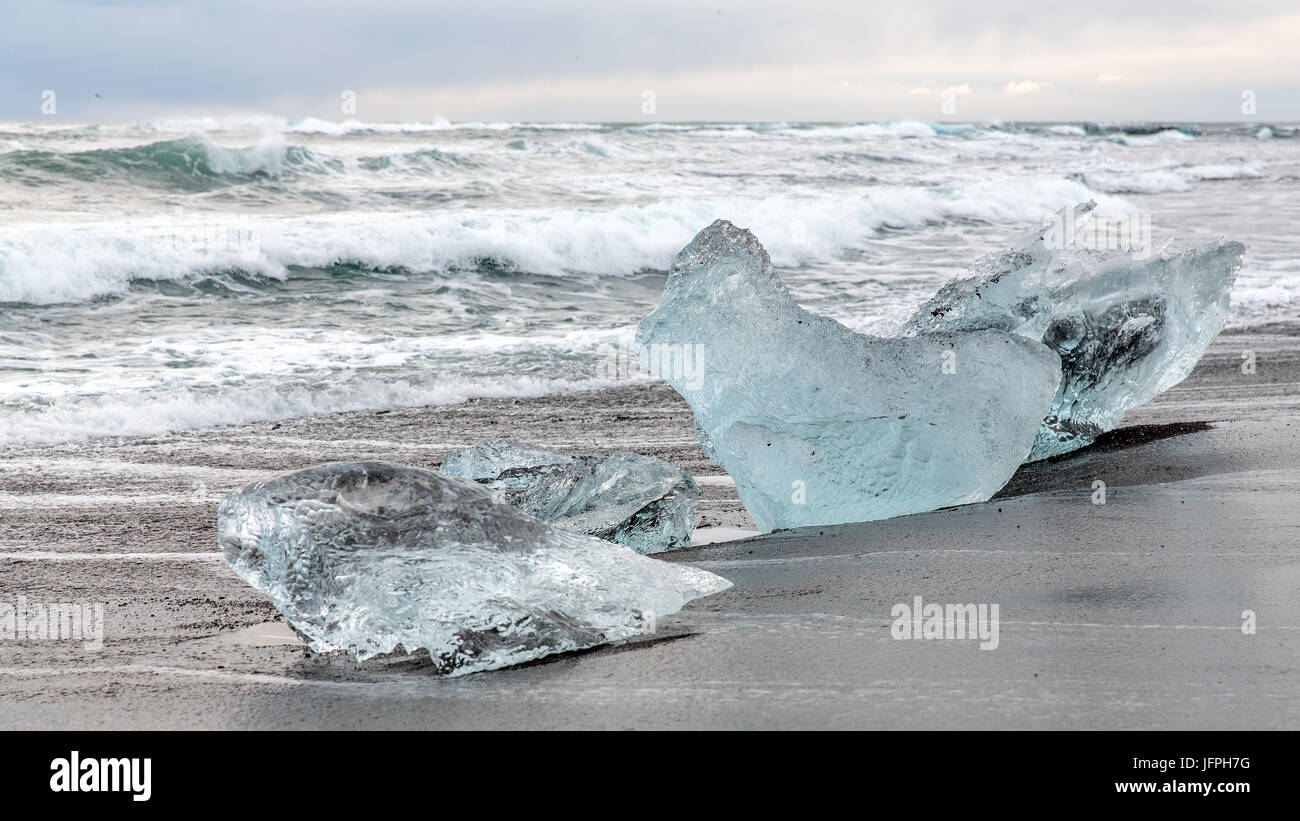 The ice beach in Iceland Stock Photo - Alamy