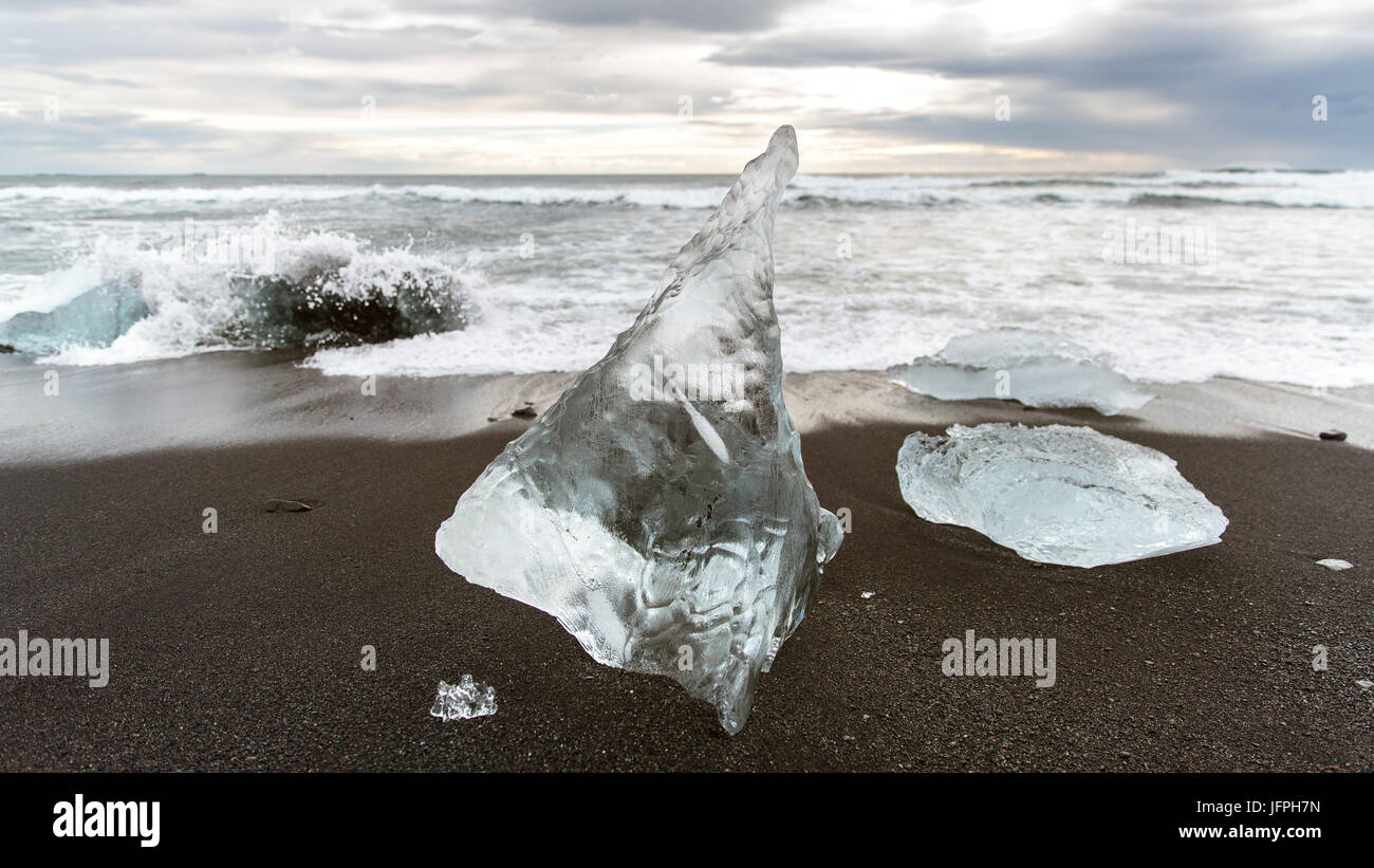 The ice beach in Iceland Stock Photo - Alamy