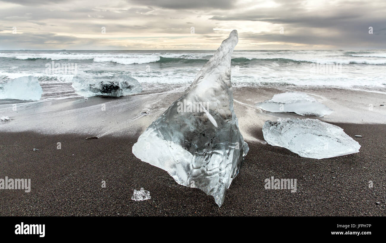 The ice beach in Iceland Stock Photo - Alamy