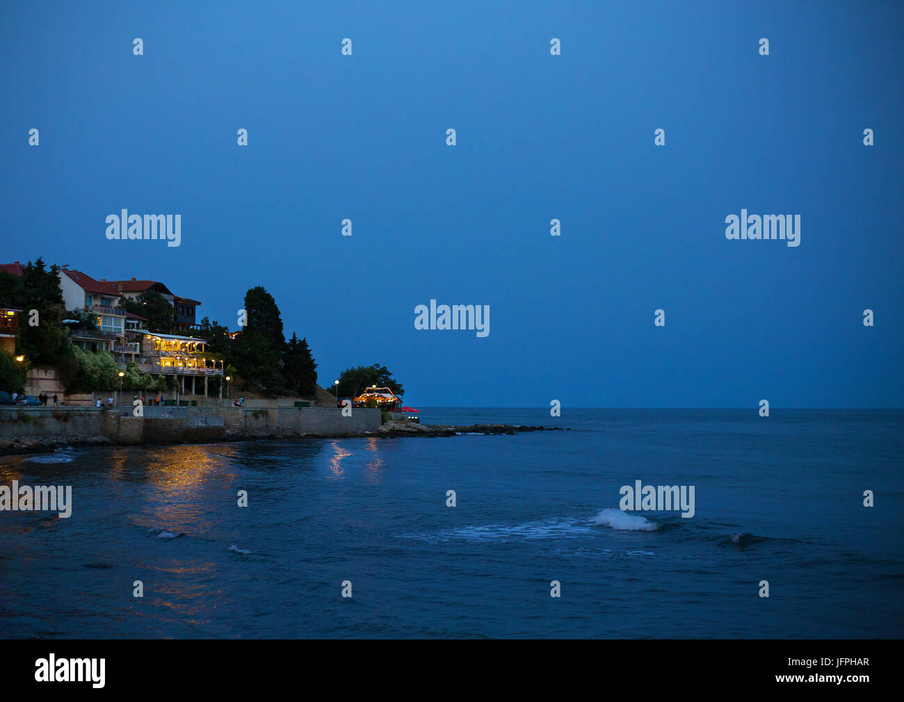 Nessebar bulgaria night view old city hi-res stock photography and ...