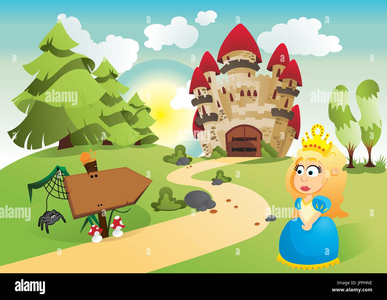 Princess road Stock Vector Images - Alamy