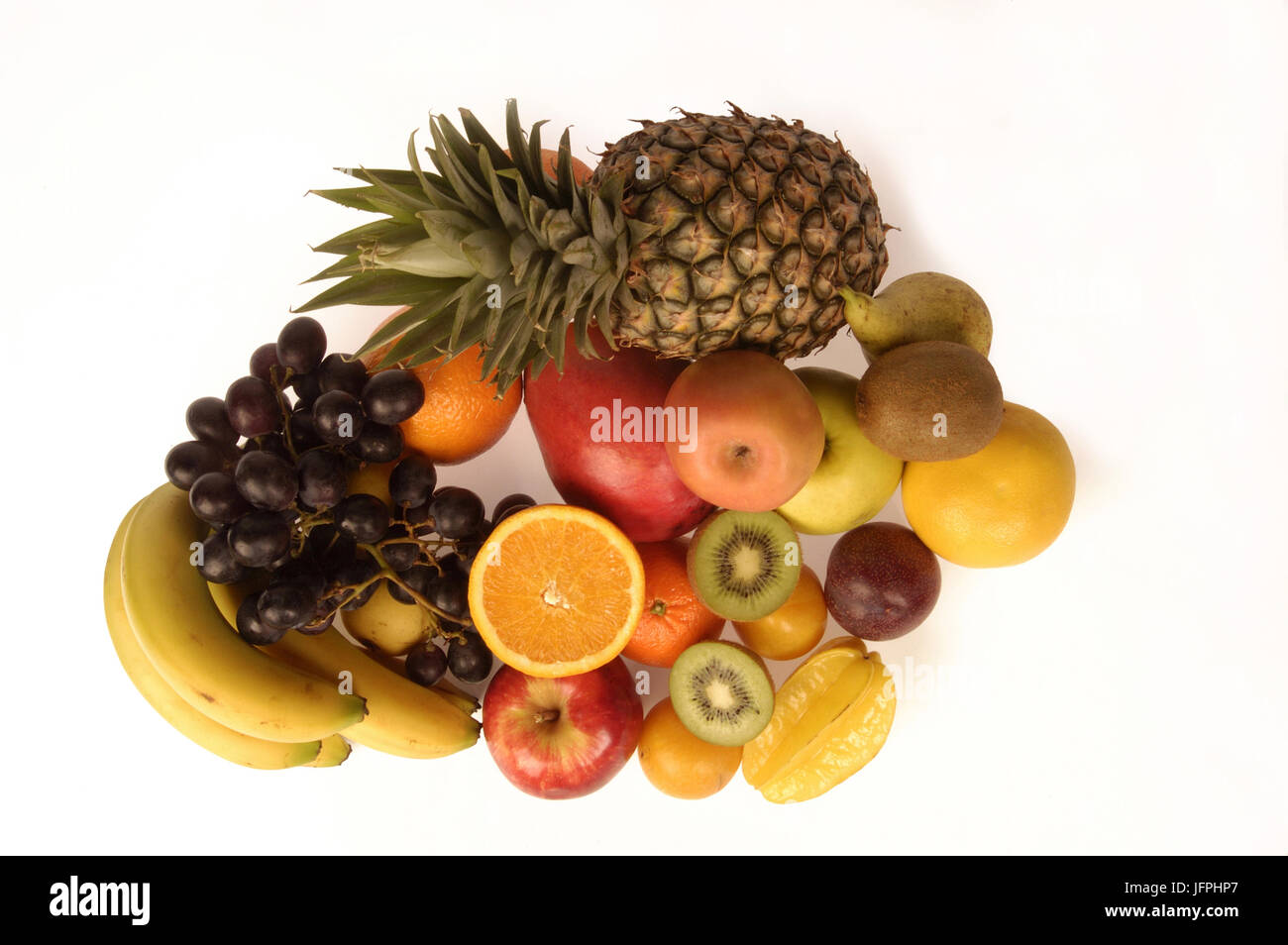 fruits with white background Stock Photo - Alamy