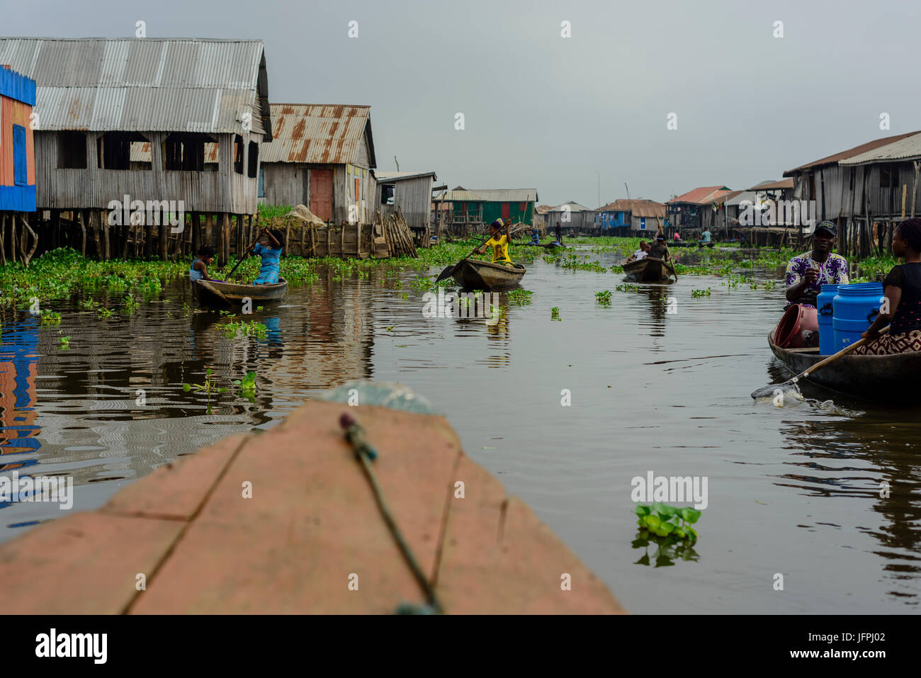 Ganvie village in Benin Stock Photo - Alamy
