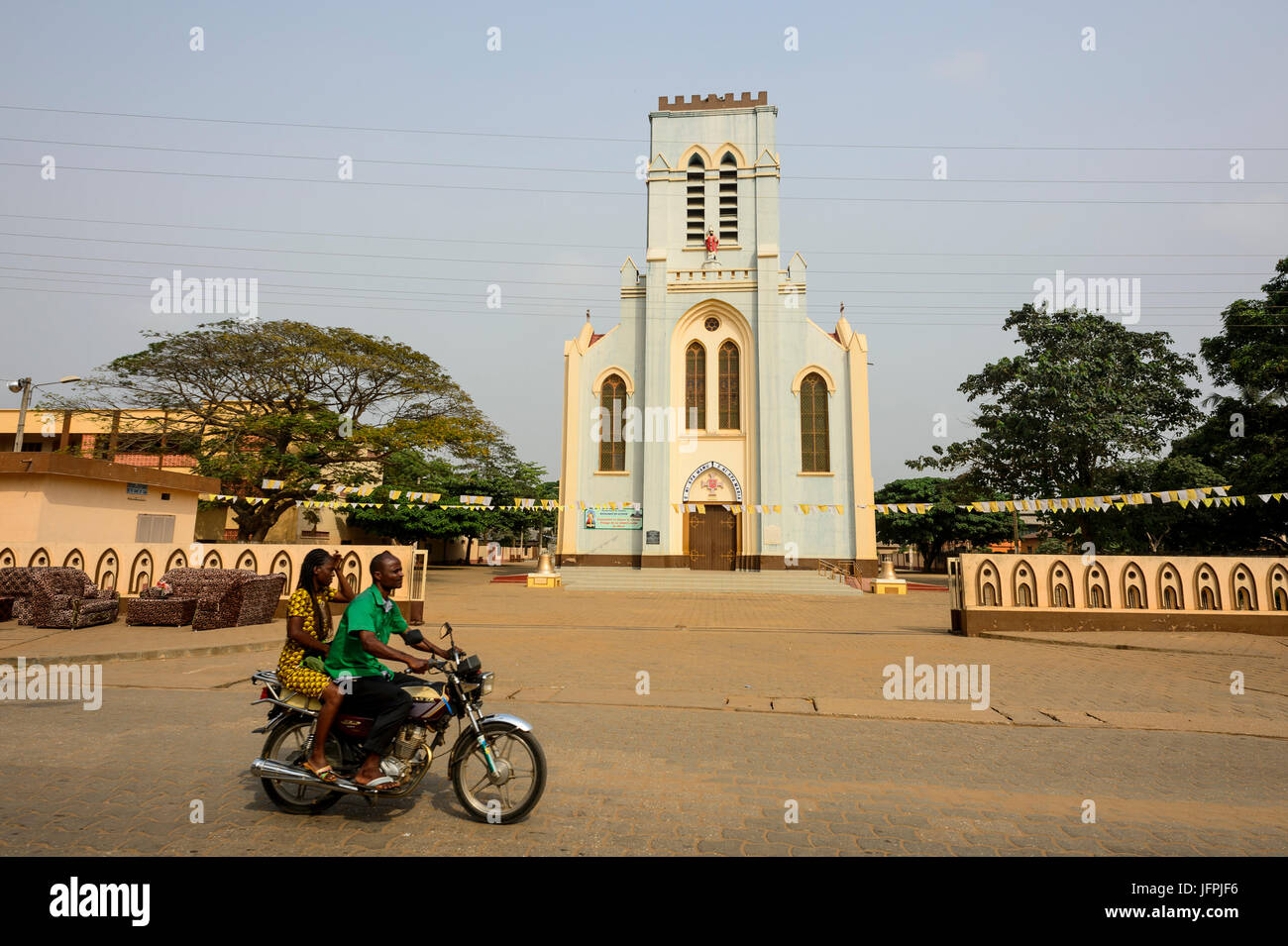 Catholic church in Ouidah, Benin Stock Photo - Alamy