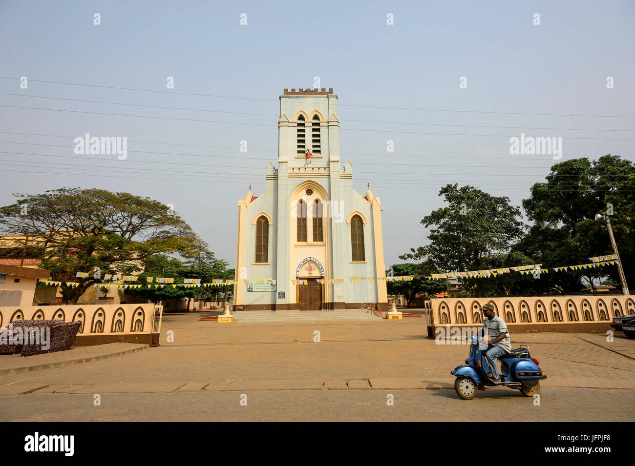 Catholic church in Ouidah, Benin Stock Photo - Alamy