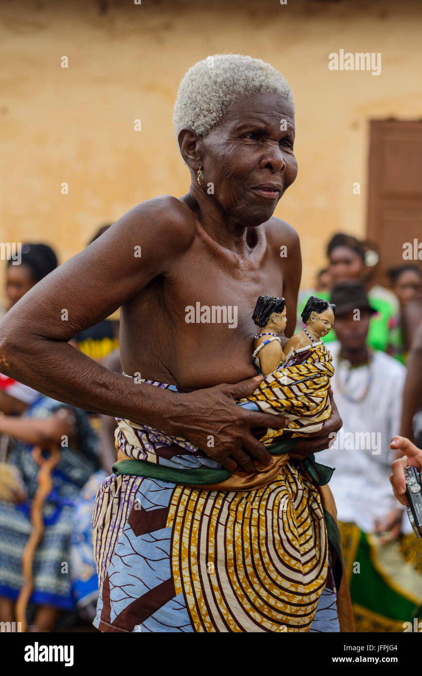 Voodoo celebration in Benin Stock Photo - Alamy