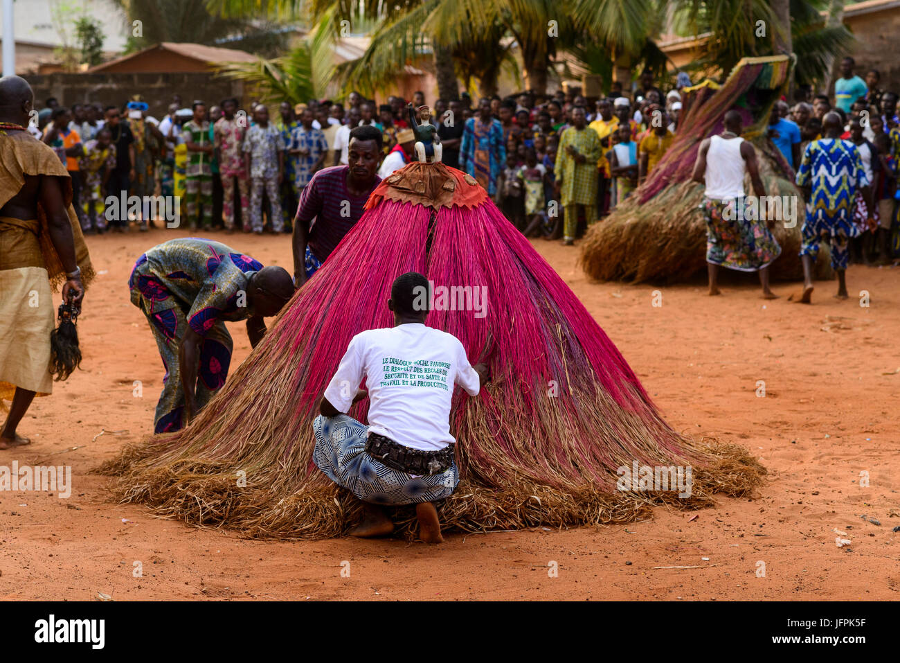 Voodoo celebration in Benin Stock Photo - Alamy