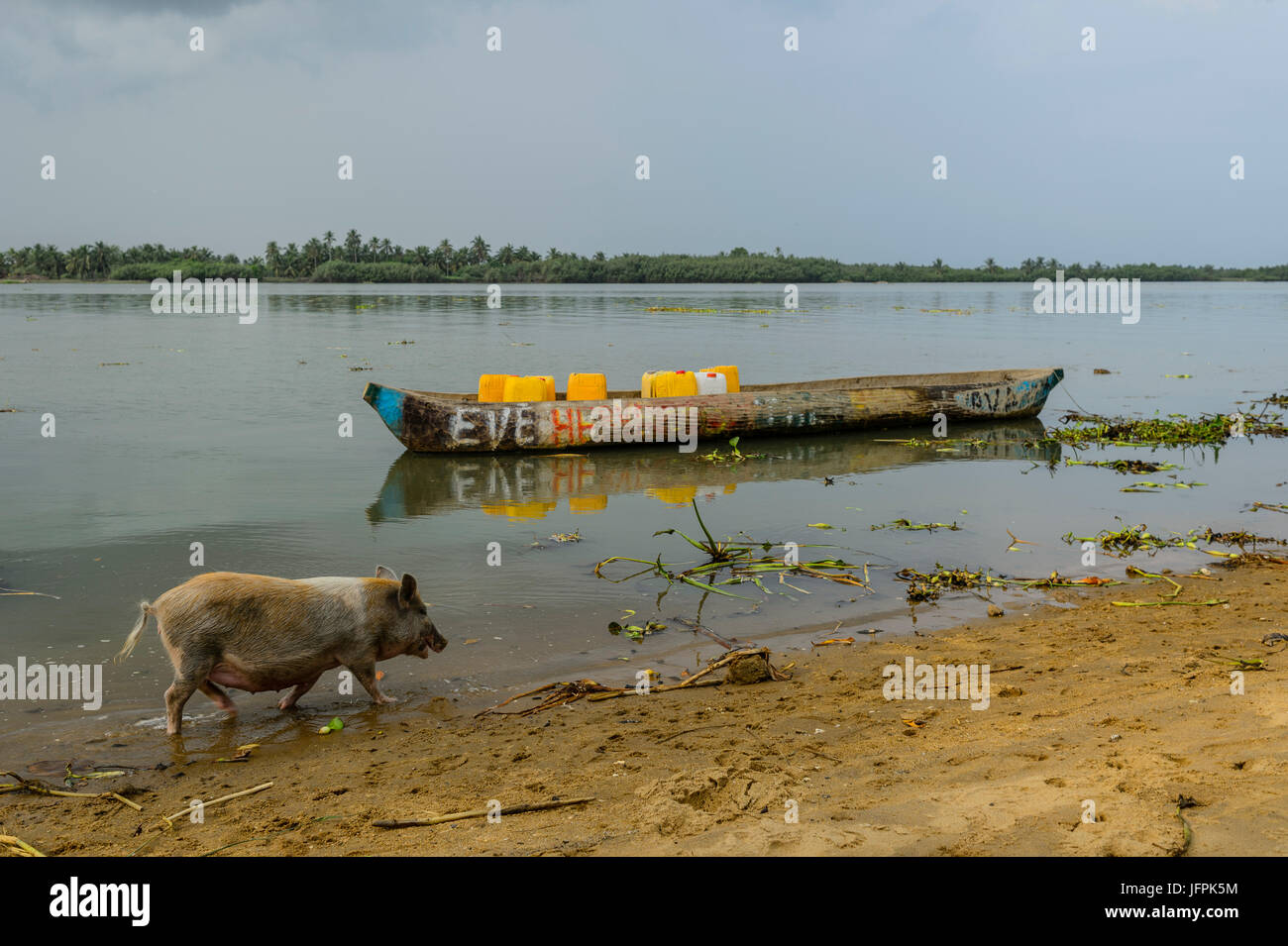 Lake in Benin Stock Photo - Alamy