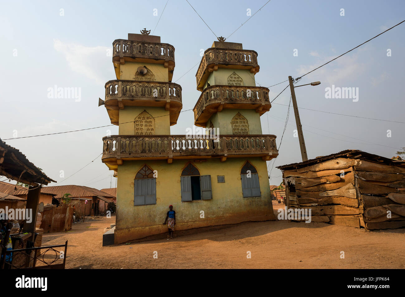 Old mosque in Ketou Stock Photo - Alamy