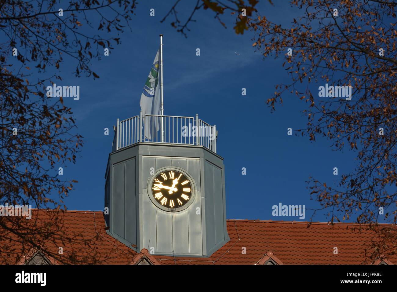 Town hall in Falkensee (Rathaus in Falkensee) in Brandenburg in ...