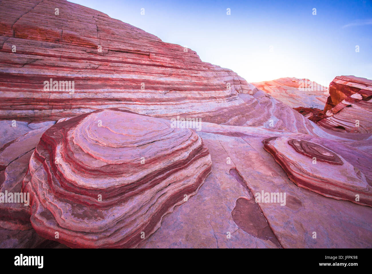Valley of Fire Nevada, Fire Wave formation Stock Photo - Alamy