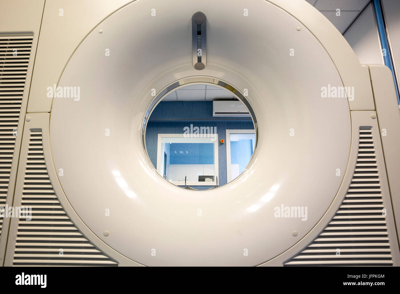 Magnetic resonance imaging (MRI) scan in a new neurosurgery clinic in a ...