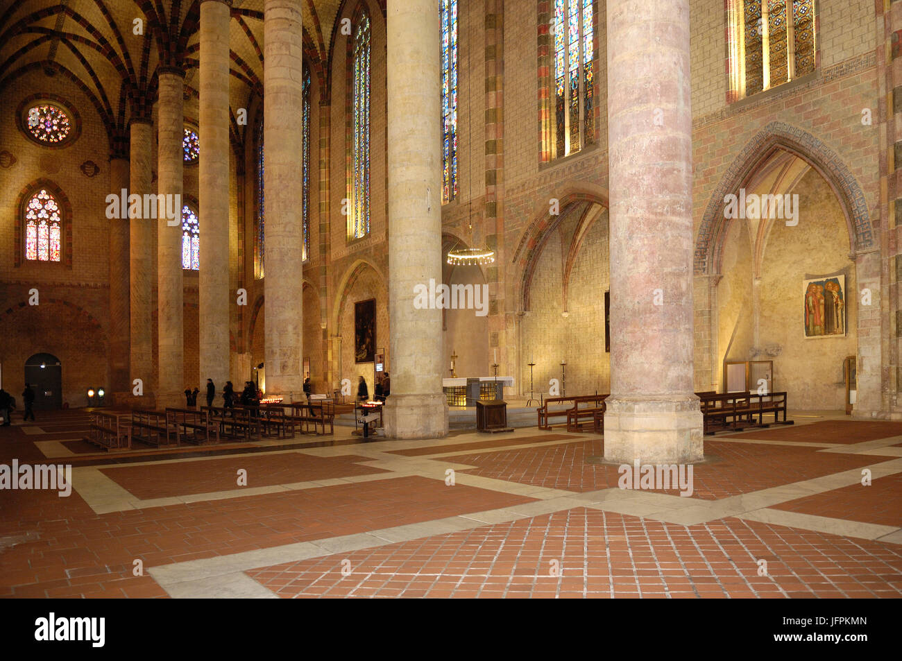 inside the Church of Jacobins in Toulouse, France Stock Photo - Alamy