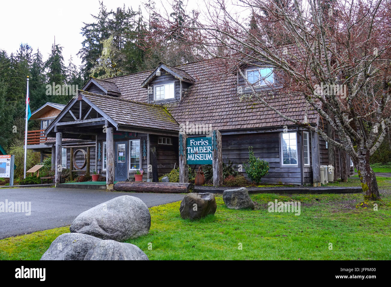 Forks Timber Museum Stock Photo - Alamy
