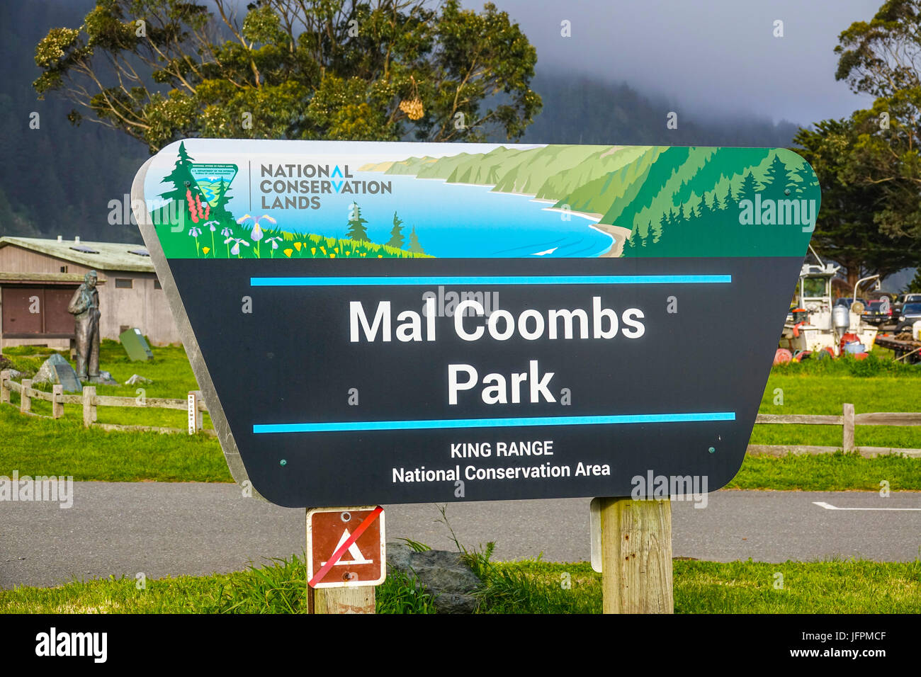 Mall Coombs Park at the Californian Coast Stock Photo - Alamy