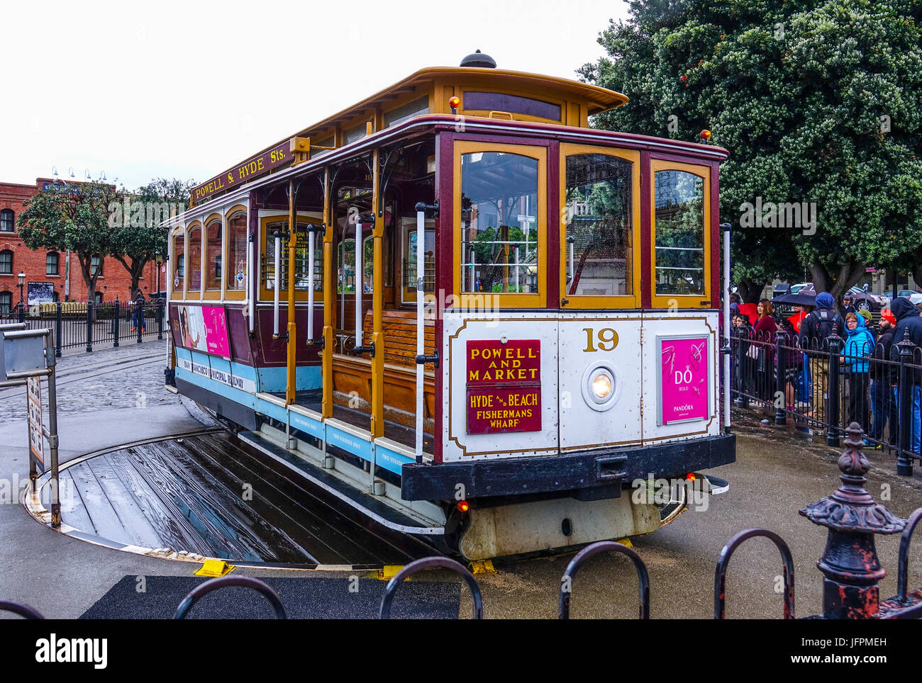 Cable Car Turnaround in San Francisco Stock Photo - Alamy