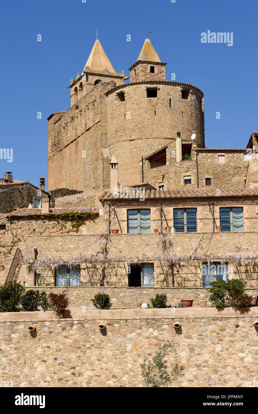 Village of Madremanya in the Ampurdan, Girona province,Catalonia, Spain ...