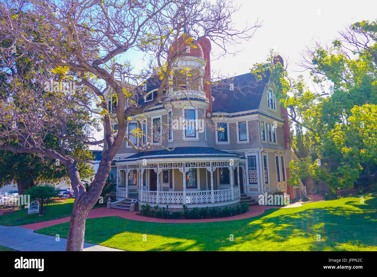 Wonderful little mansion in San Diego Stock Photo - Alamy