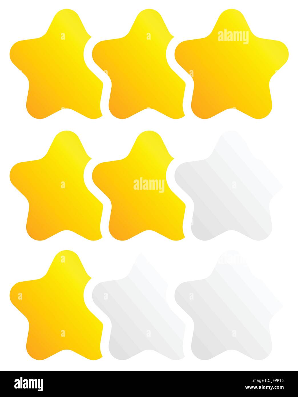 Star, star rating to use as illustrate quality, rating, reward, service ...