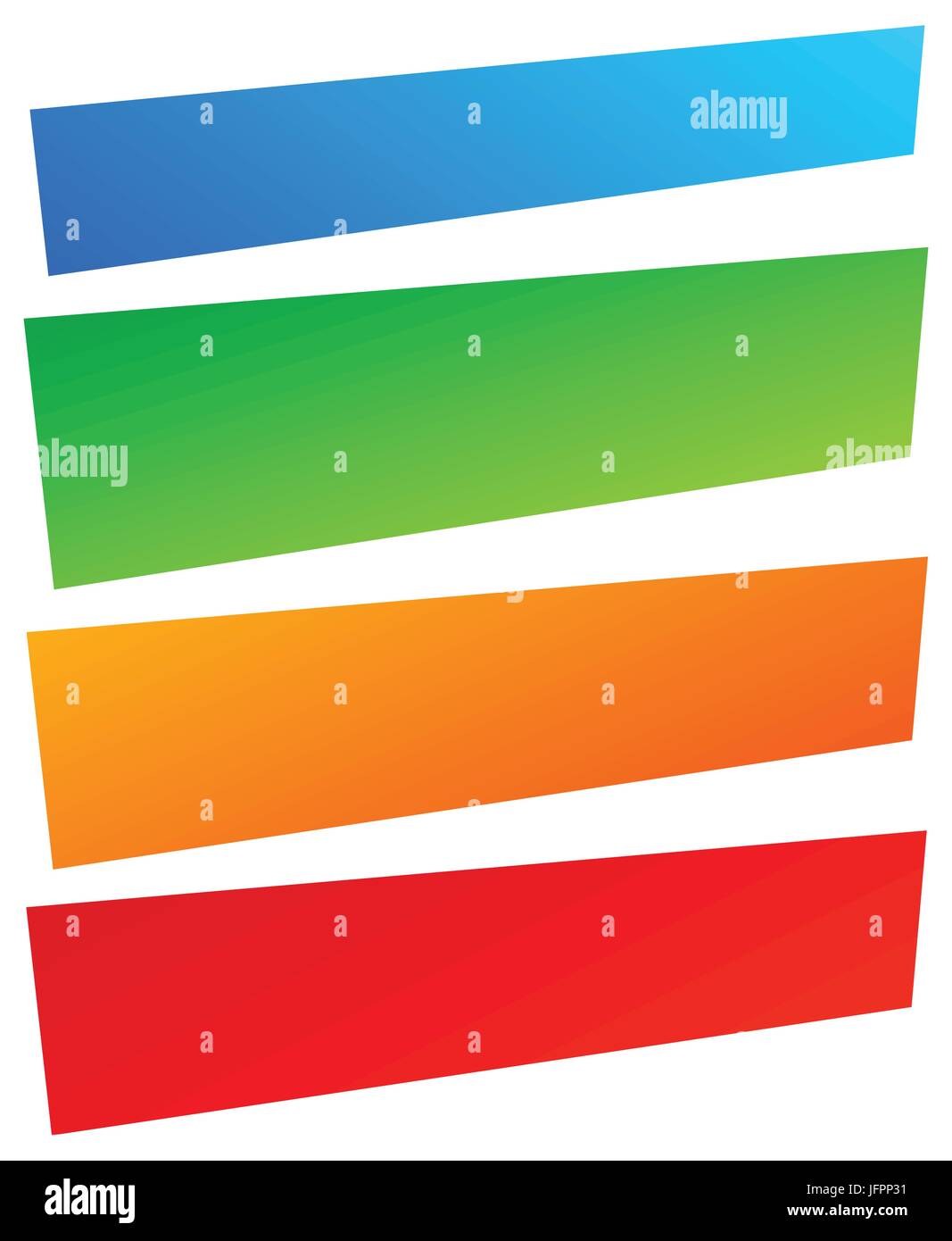 Set of simple banner, button shapes. Colorful banners, buttons in ...