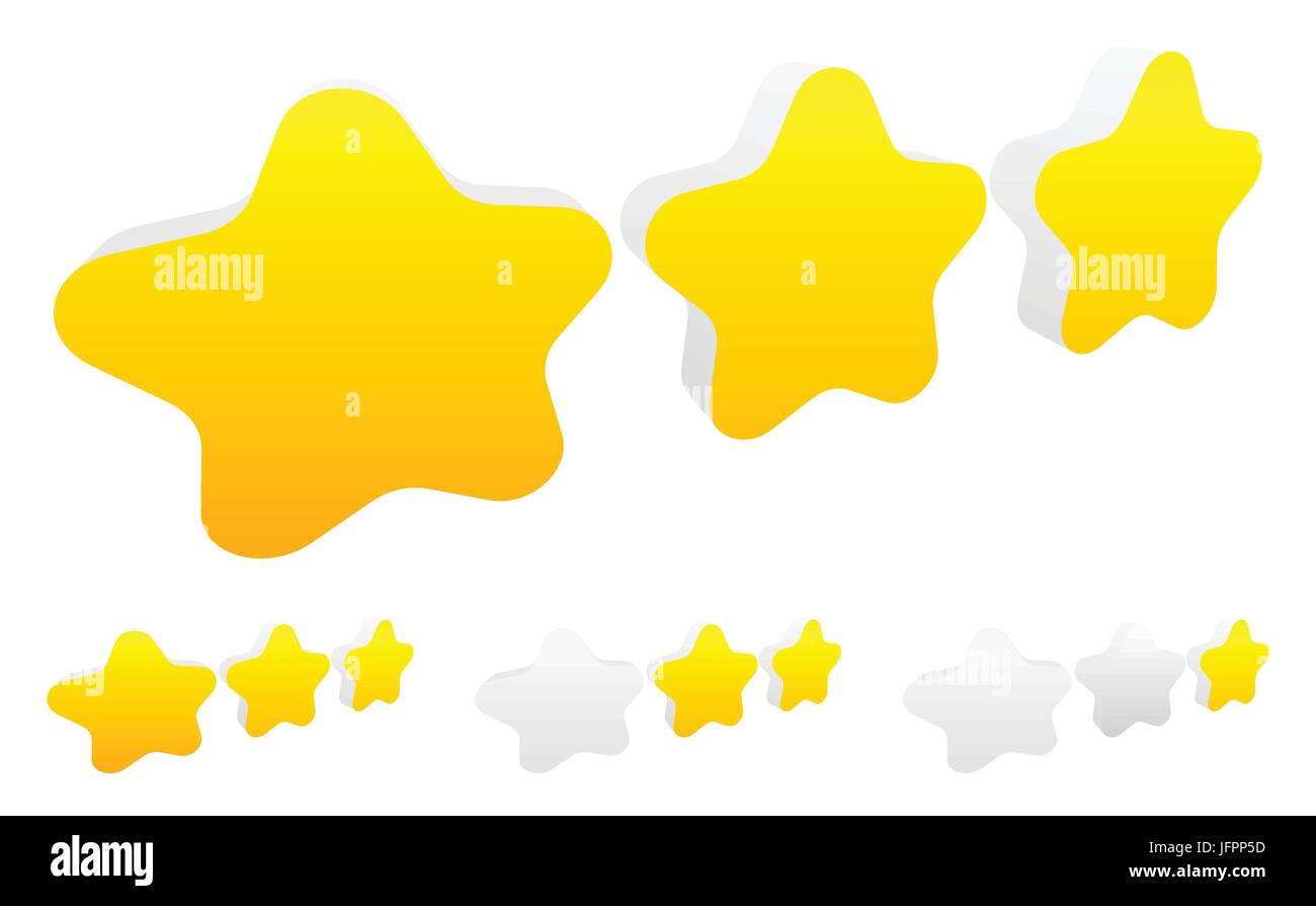 Star, star rating to use as illustrate quality, rating, reward, service ...