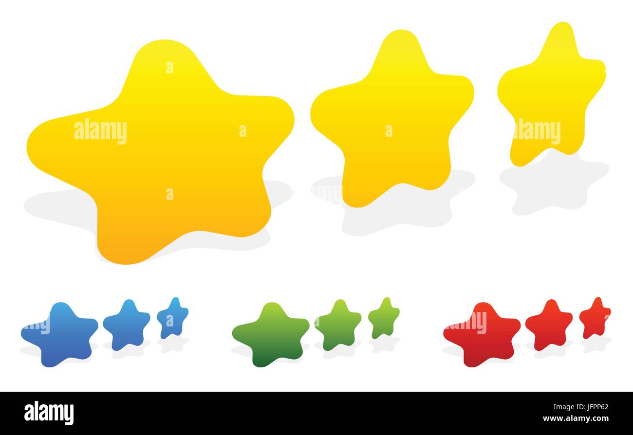 3 point star Stock Vector Images - Alamy