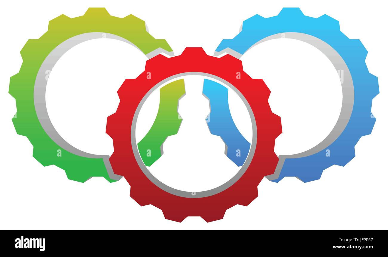 Gear icon, gear symbol for maintenance, repair or development concept ...
