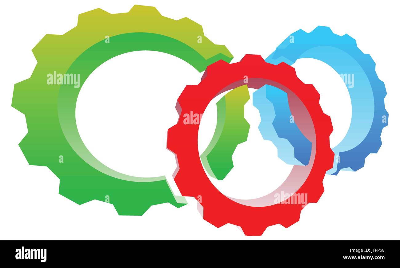 Gear icon, gear symbol for maintenance, repair or development concept ...