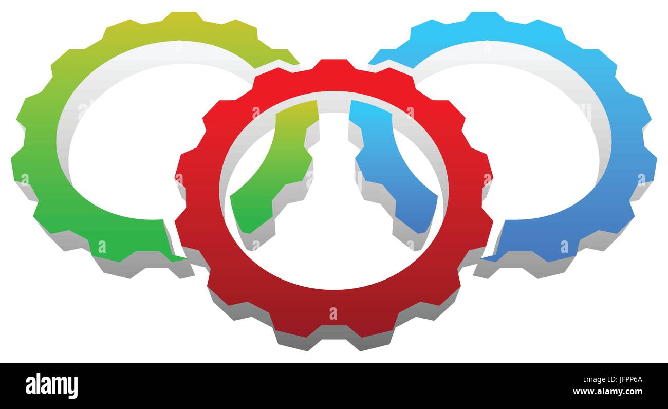 Gear icon, gear symbol for maintenance, repair or development concept ...