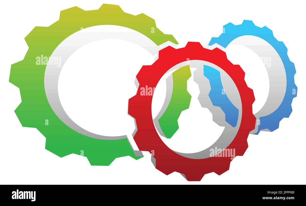 Gear icon, gear symbol for maintenance, repair or development concept ...