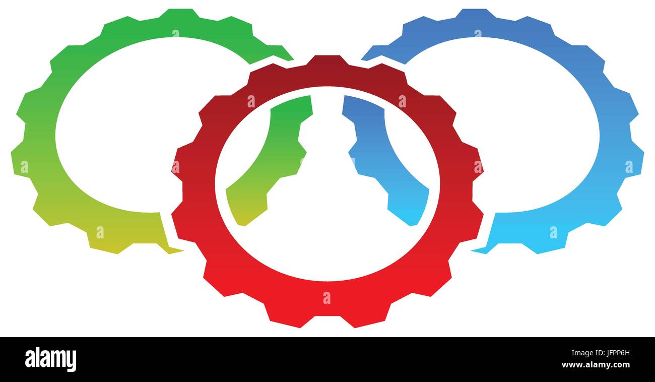 Gear icon, gear symbol for maintenance, repair or development concept ...