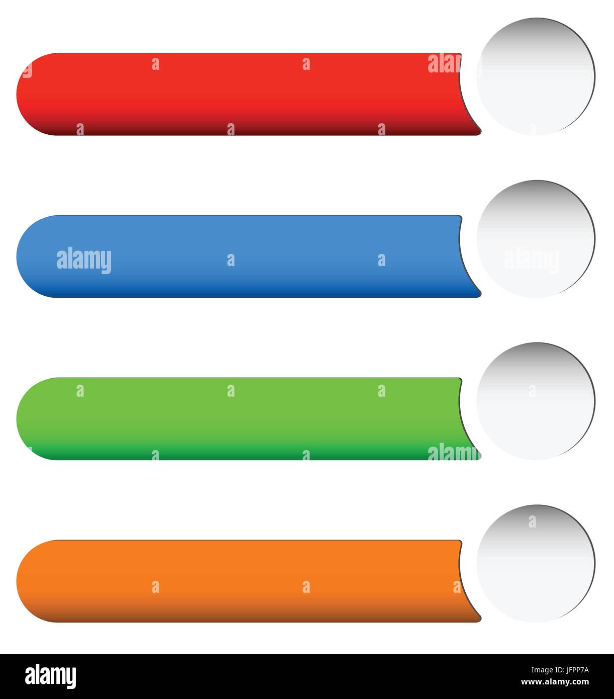 Button or banner elements. Colorful label, tag for your messages ...